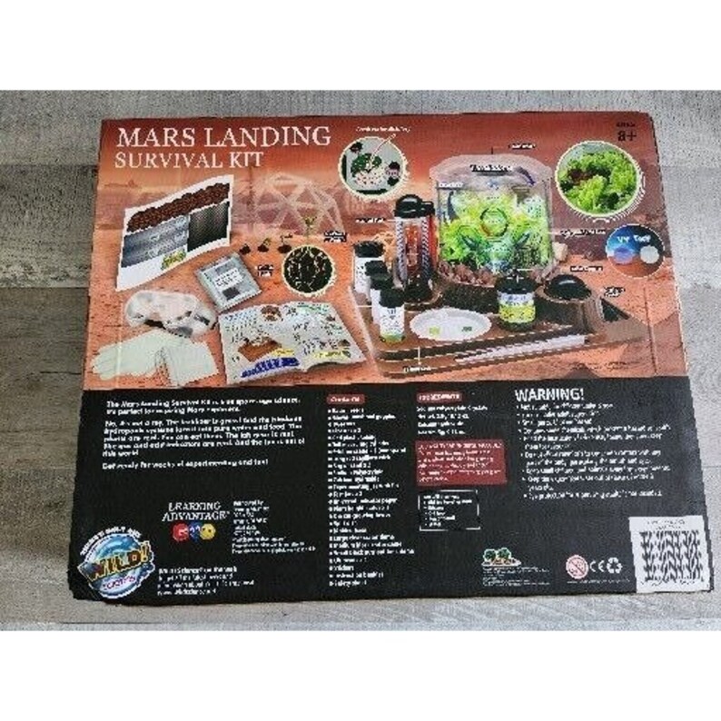 Mars Landing Survival Kit - Home STEM Kit - Ages 8+ - Grow Food & Build ...