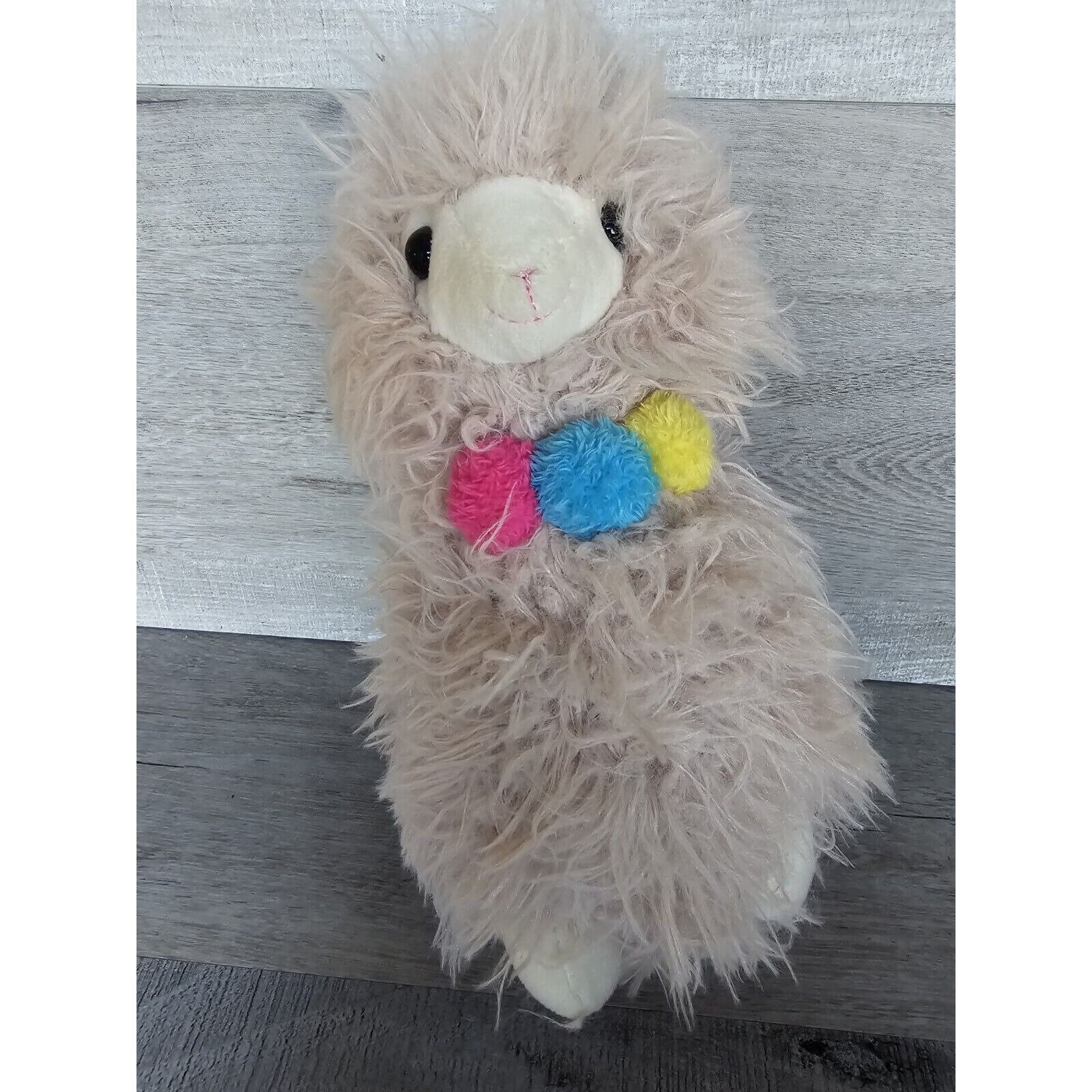 Llama Plush Cute and Cuddly Fuzzy Gray Stuffed Animal Toy Gift 10 Flowers Etsy UK