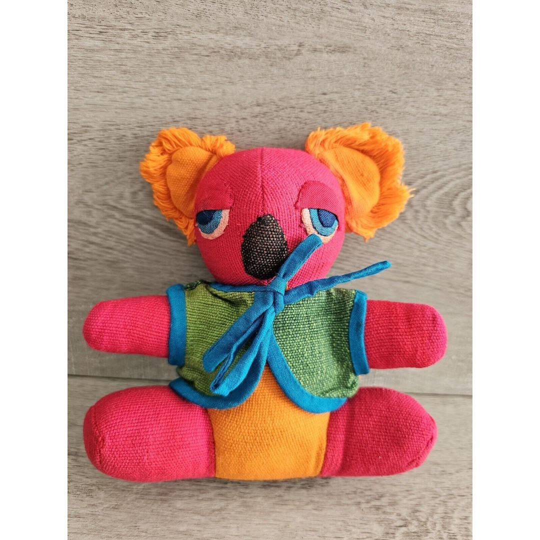 Barbara Samsoni Barefoot Hand Crafted Koala Bear Stuffed Animal 6" Pure ...