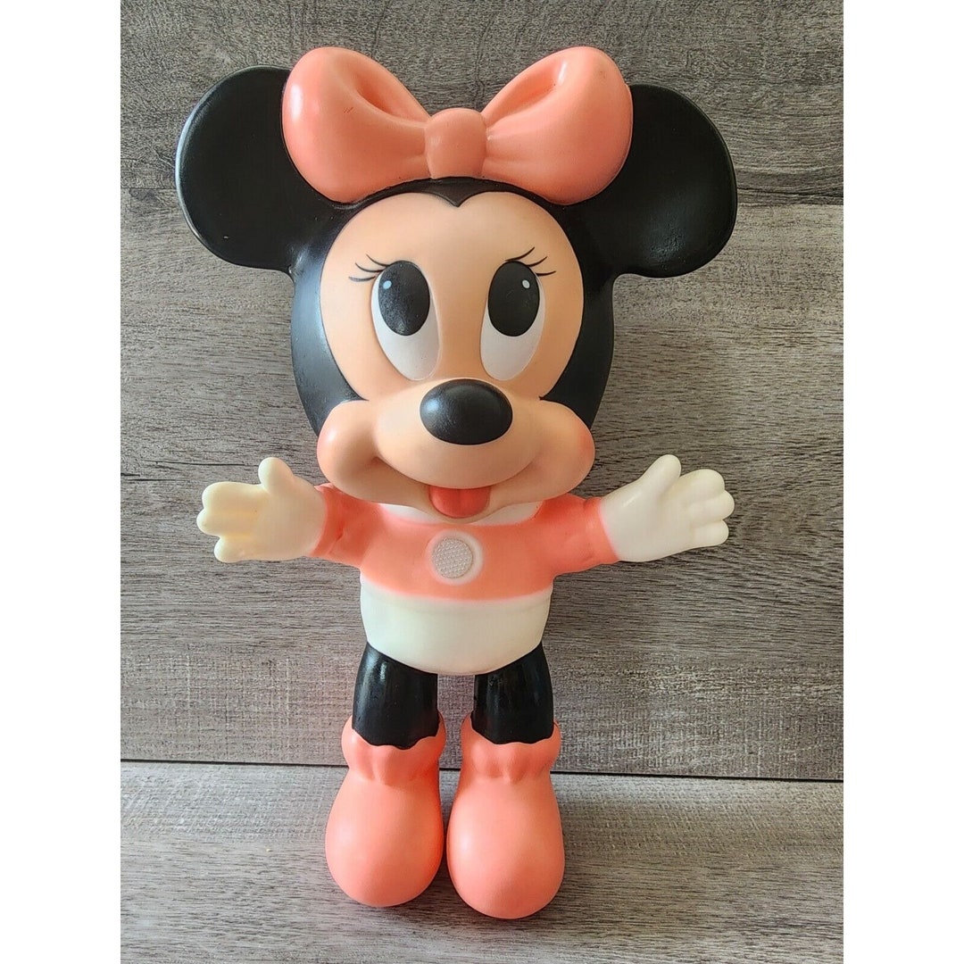 Vintage MINNIE MOUSE Squeeze Doll 1960s Disney Mexico Rubber Toy 11" - Etsy
