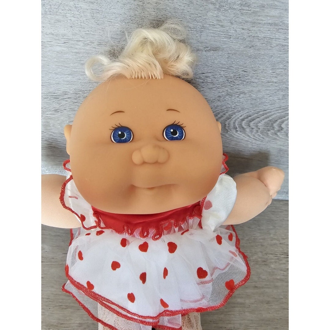 Cabbage Patch Kids Doll 1988 Baby Girl Hearts Lace First Edition Mattel ...
