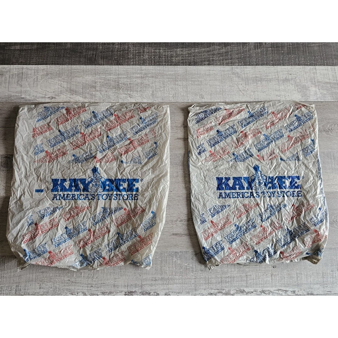 Rare Vintage 1980s KAY BEE Toy Stores Plastic Shopping BAG Retro ...