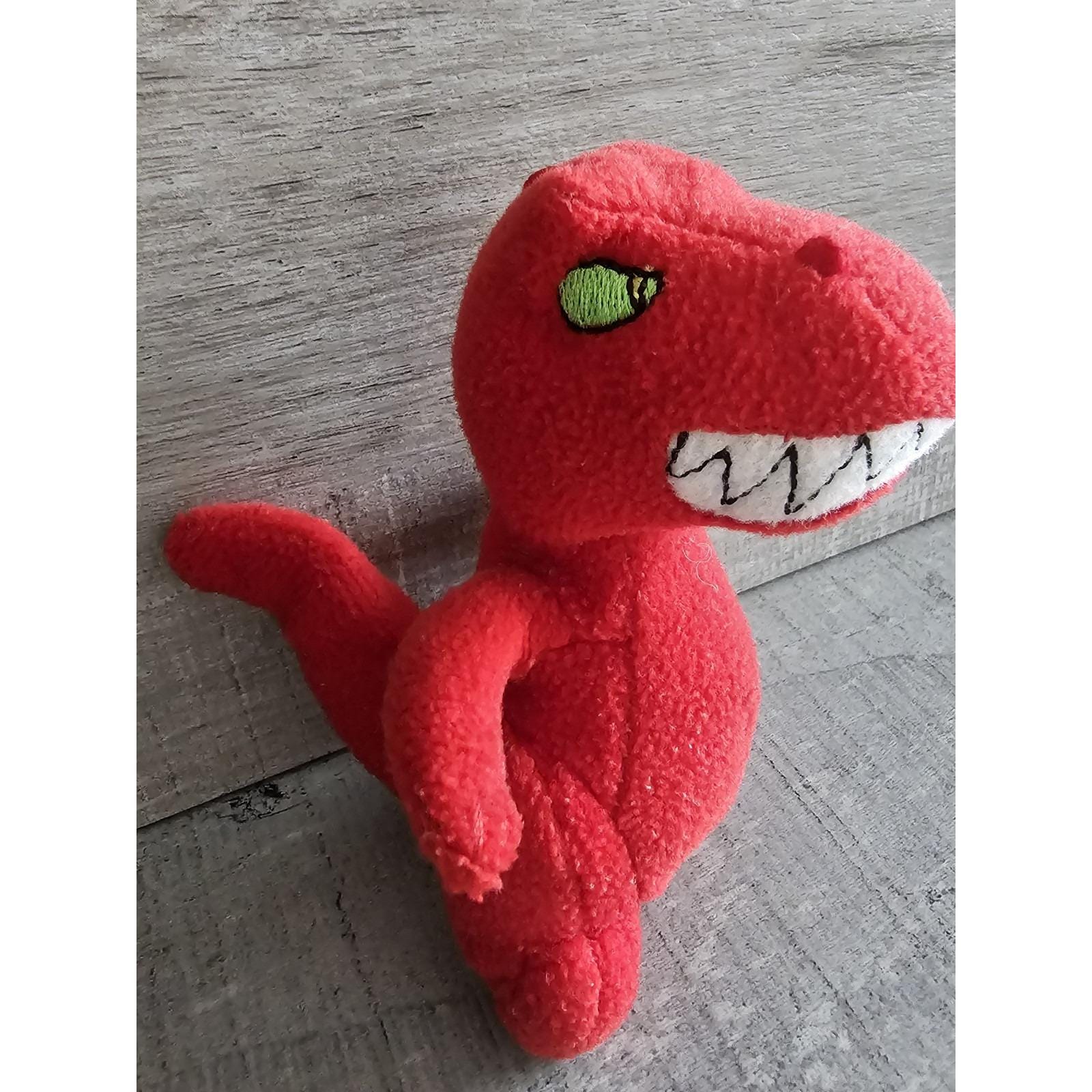 Neopets Grarrl Mini Plush T Rex Dinosaur Stuffed Toy 4" Mcdonald’s Red ...