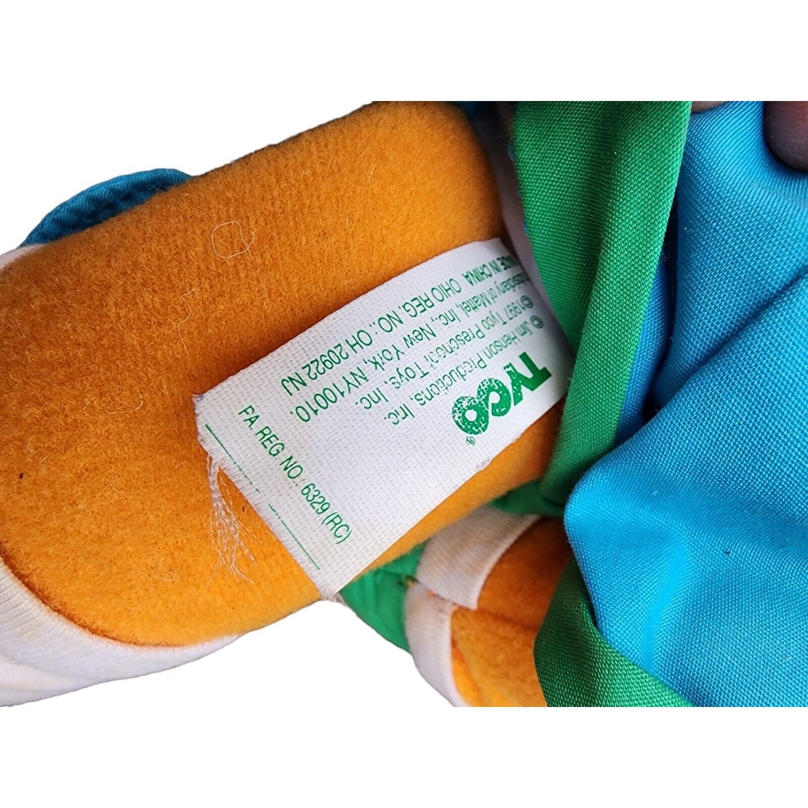 HTF 1997 VTG Tyco Dress up Pal Ernie 13 Inch Plush Rip-zip-snap-crinkle ...