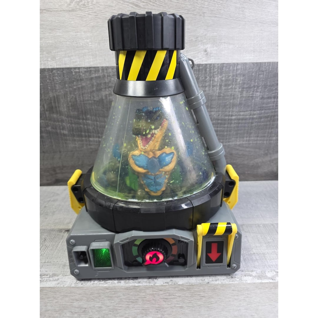 Beast Lab Dino Creator Raging Raptor Playset RARE HTF Lights Sound Work ...