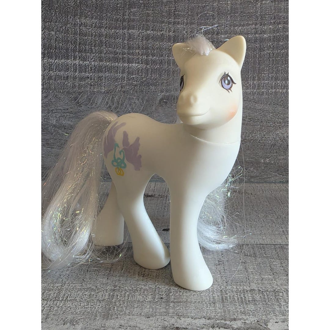 My Little Pony MLP G1 Vtg 1989 Pony Bride Wedding White Purple Doves ...