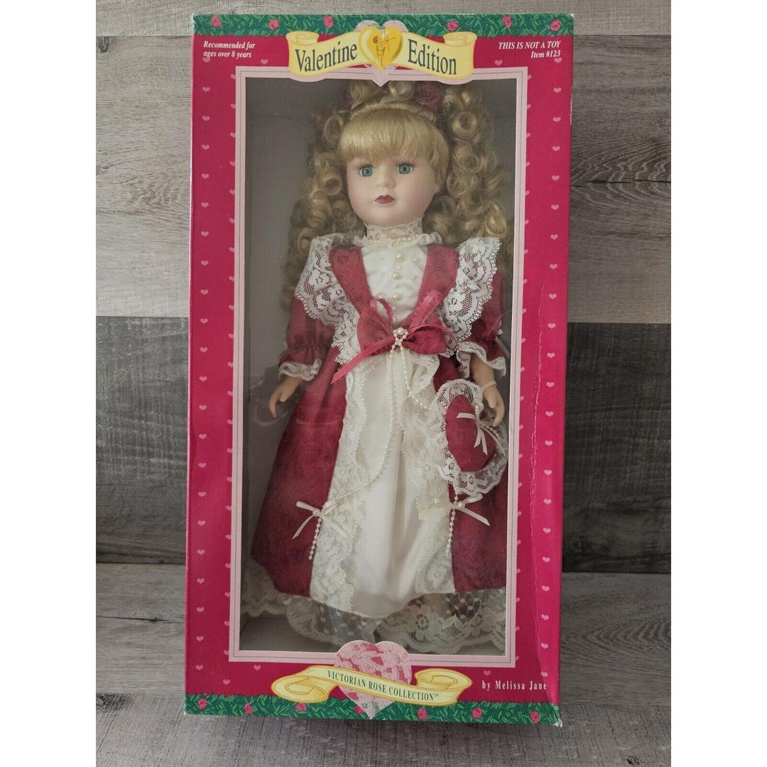 Brass Key Valentine Edition Victorian Rose Collection Genuine Porcelain ...