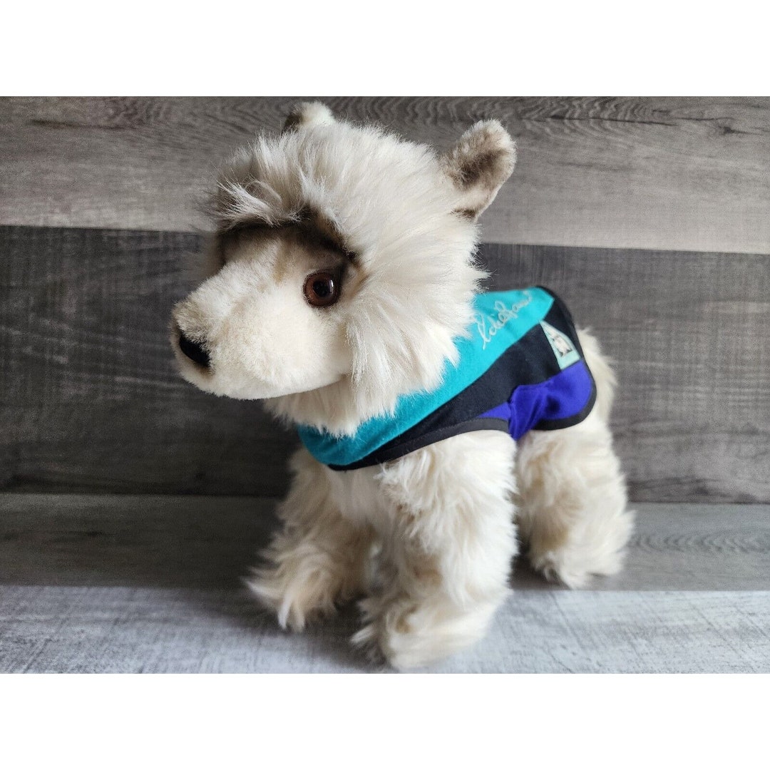Gund Eddie Bauer Husky Puppy Sled Dog Plush 1989 14 Fluffy Rare W Vest ...