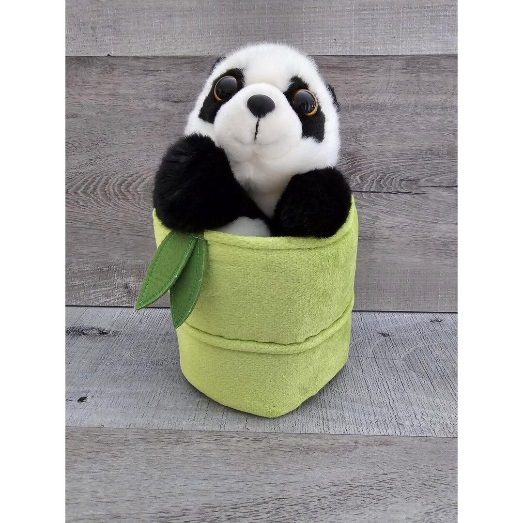 Aurora Panda Bear Bamboo Tree Plush Stuffed Animal Wildlife 8" -10 ...