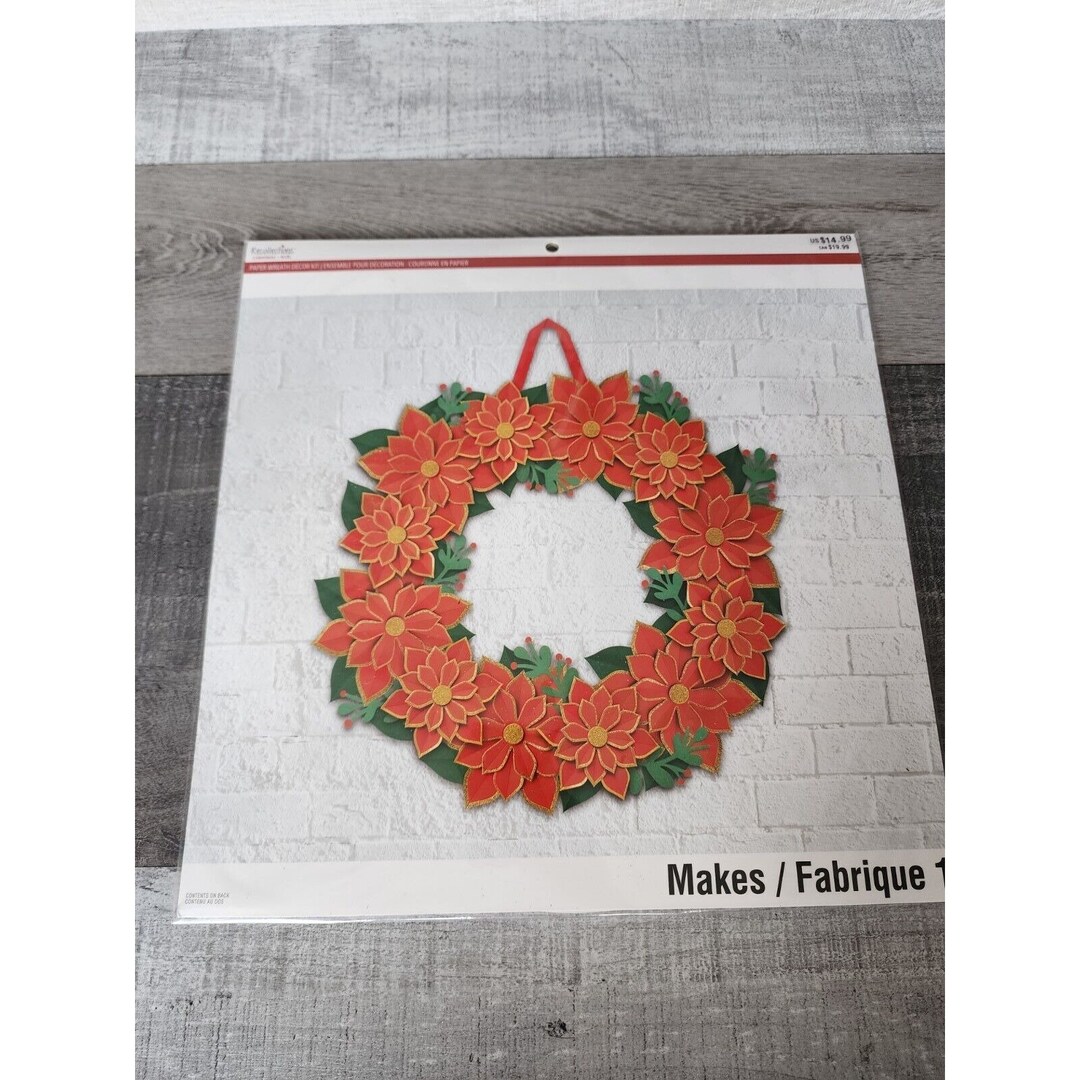 Recollections Christmas Wreath Paper Quilling Kit Sealed. 13.5 ...
