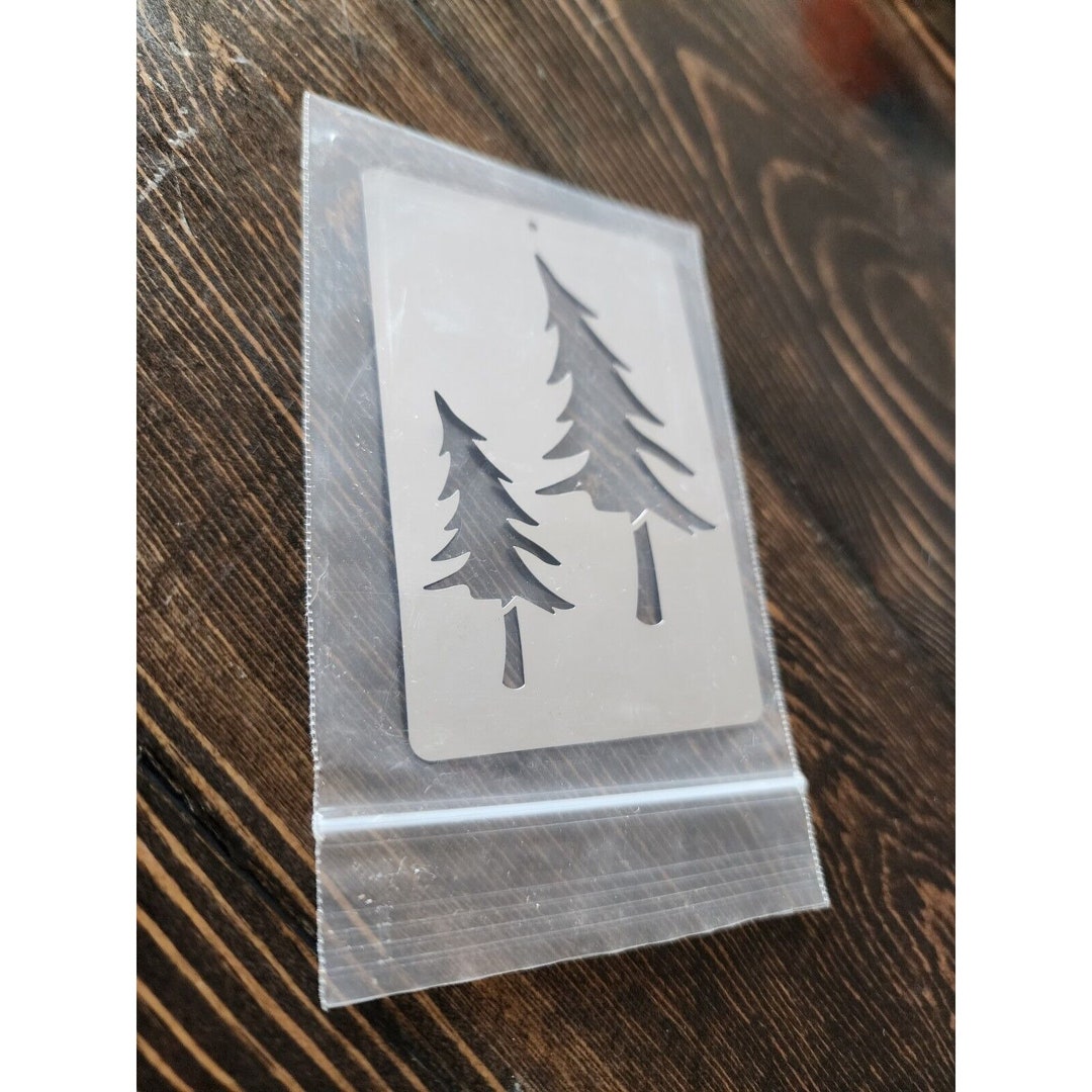 Stencilability Metal Stencil Trees SBM-030 Trees Scrapbooking 2002 ...