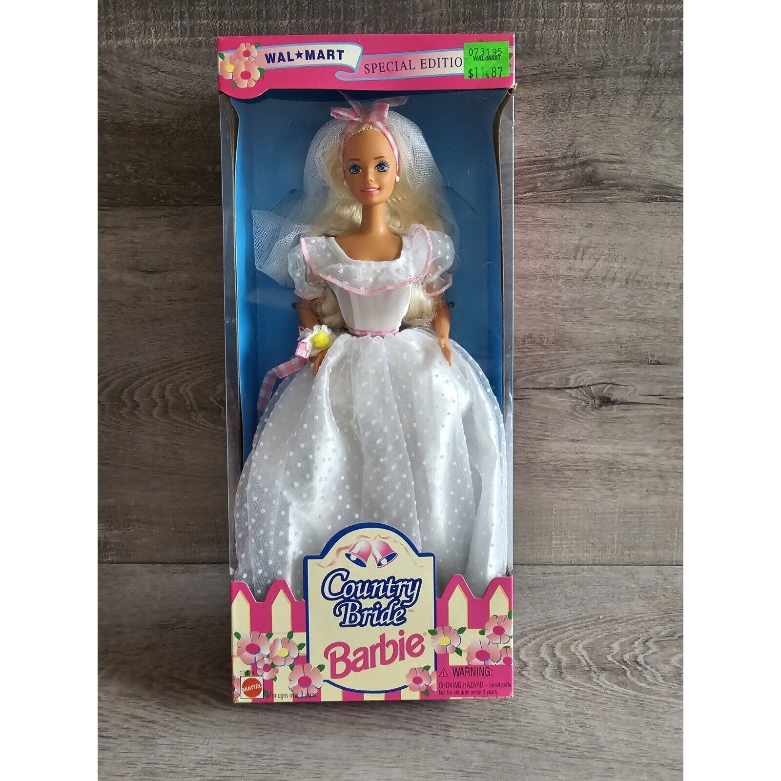 NRFB 1994 Barbie Country Bride Doll 13614 Mattel Walmart Special ...