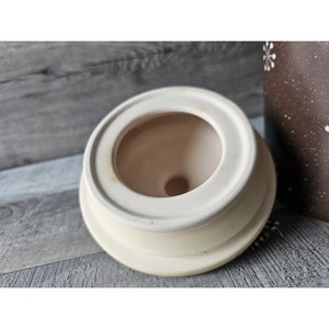 Pottery Clay Frosty the Snowman I Love Snow Happy Holidays Cookie Jar ...