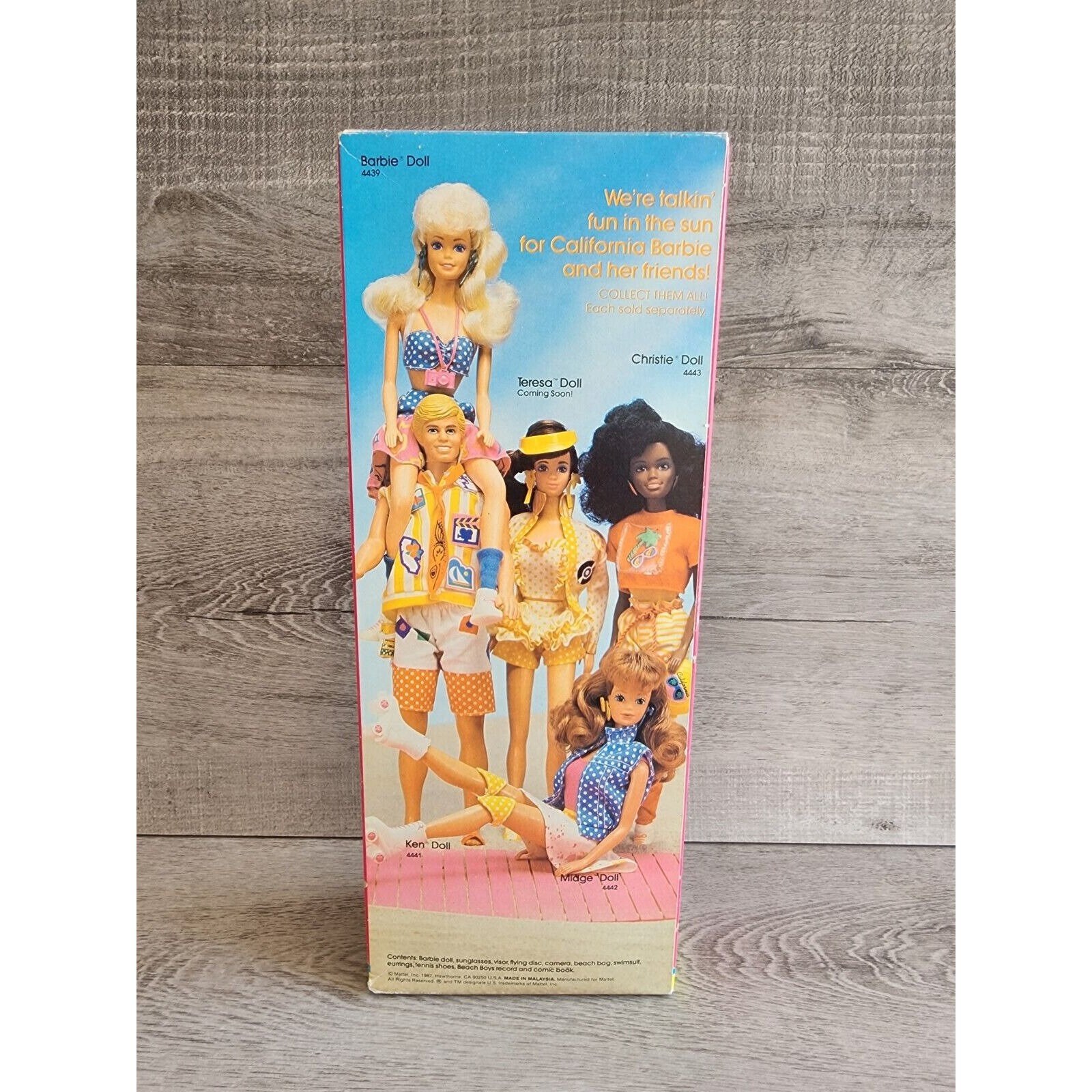 California Barbie Doll With Comic & Beach Boys Record 1987 Mattel 4439 NRFB - Etsy