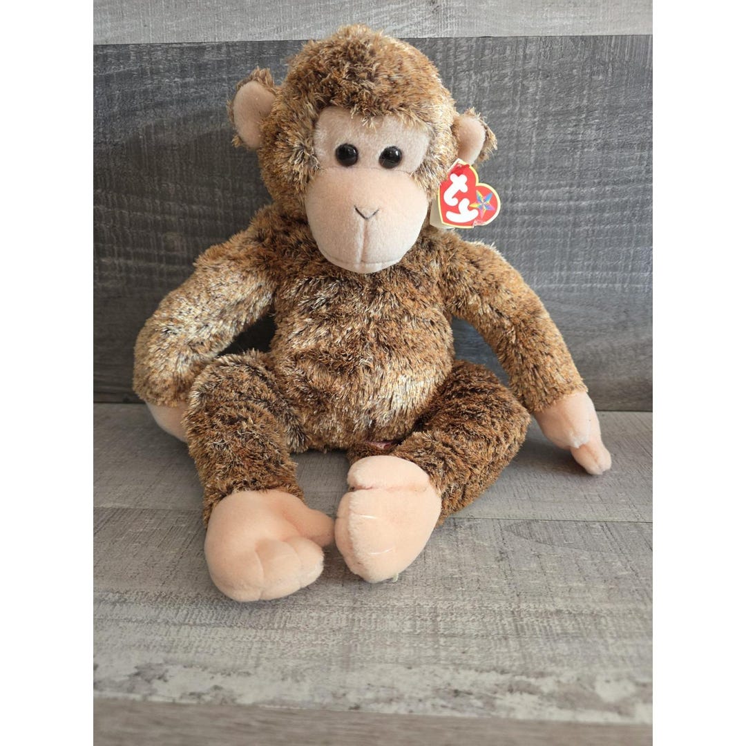 Ty Beanie Buddy Plush BONSAI the Chimpanzee Monkey 15" Stuffed Animal ...