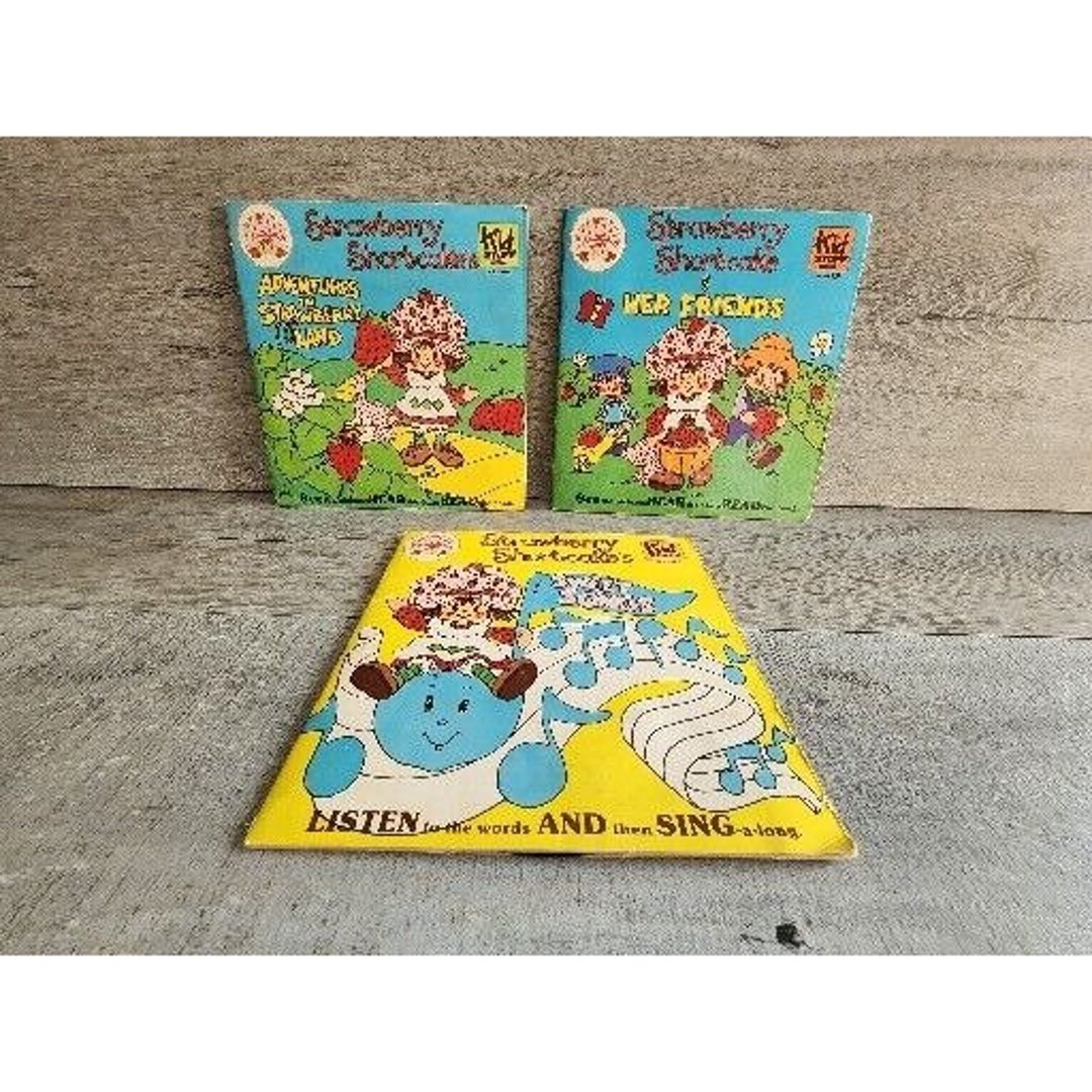 Vintage Strawberry Shortcake – Talking Story Book - VINYL RECORD & Book ...