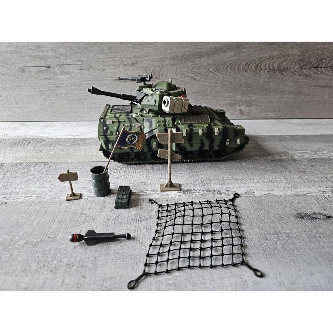 Vtg Chap Mei Soldier Force III Combat Vehicle Army Tank W Accessories ...