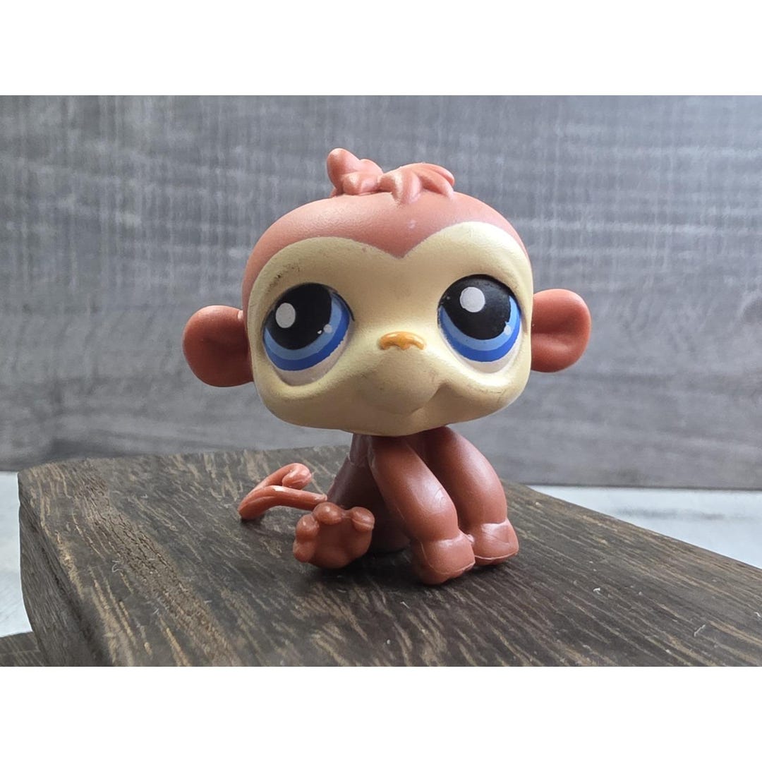Littlest Pet Shop Lot #351 Red Brown Baby Monkey LPS G58 - Etsy