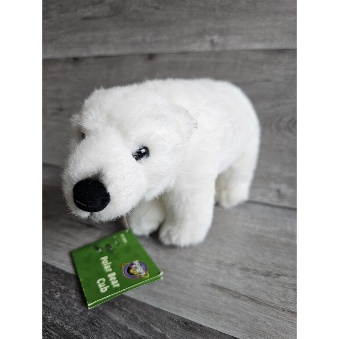 Vtg Polar Bear Club Plush Stuffed Animal 2001 Discovery Channel Store ...