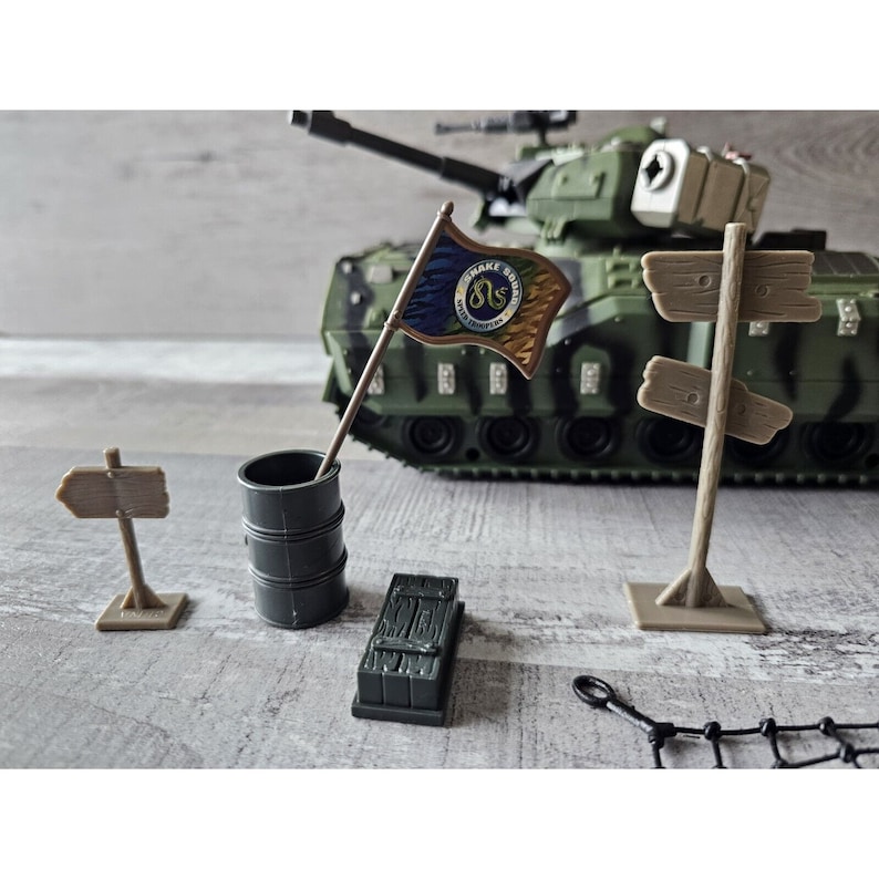 Vtg Chap Mei Soldier Force III Combat Vehicle Army Tank W Accessories ...
