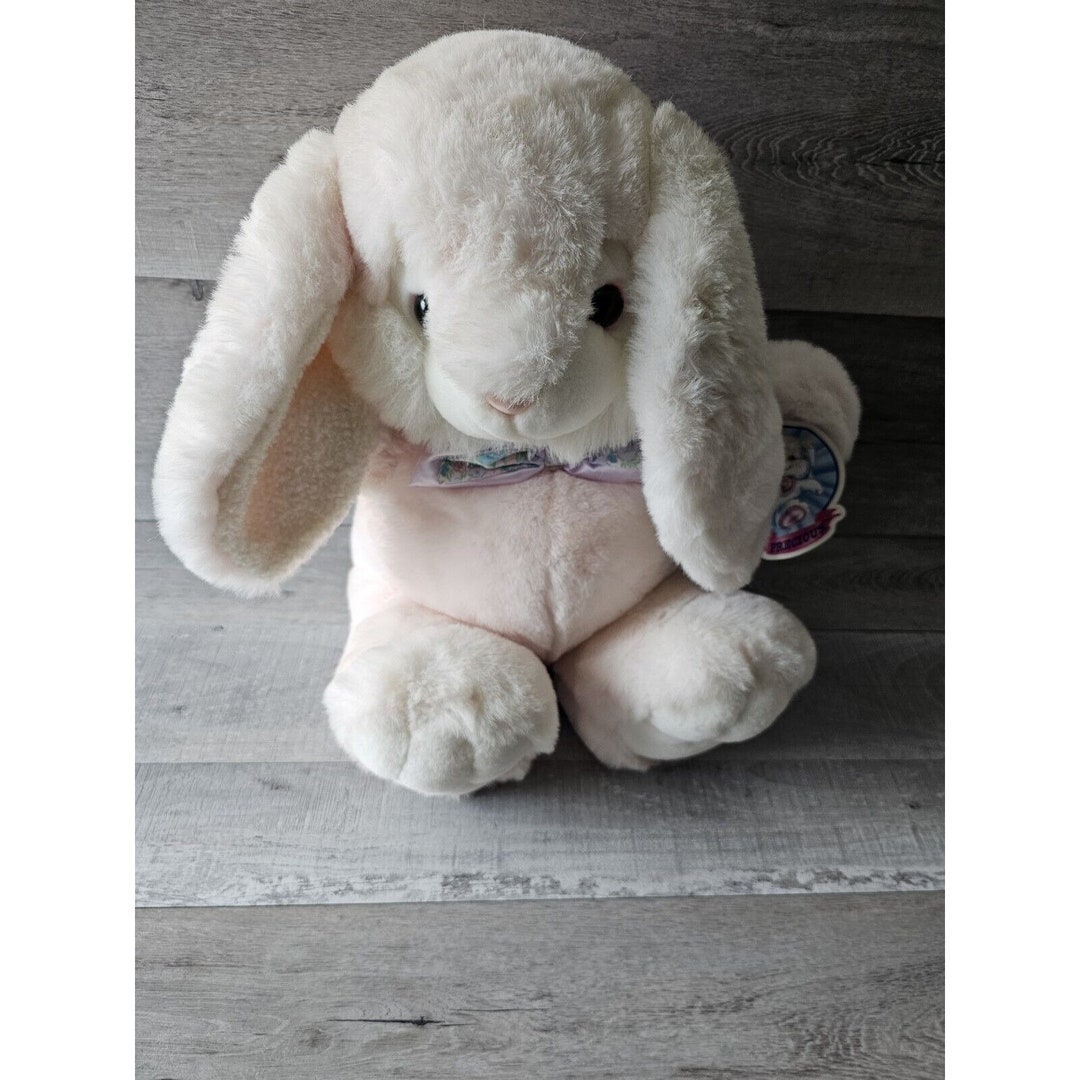 Vtg Dan Dee Easter Bunny Plush Pink 20” Stuffed Animal Floppy Ears ...
