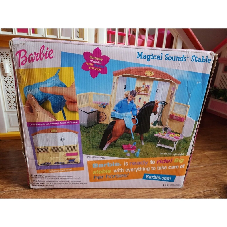 Vintage Mattel Barbie Magical Sounds Stable Barn New,2000,mattel - Etsy