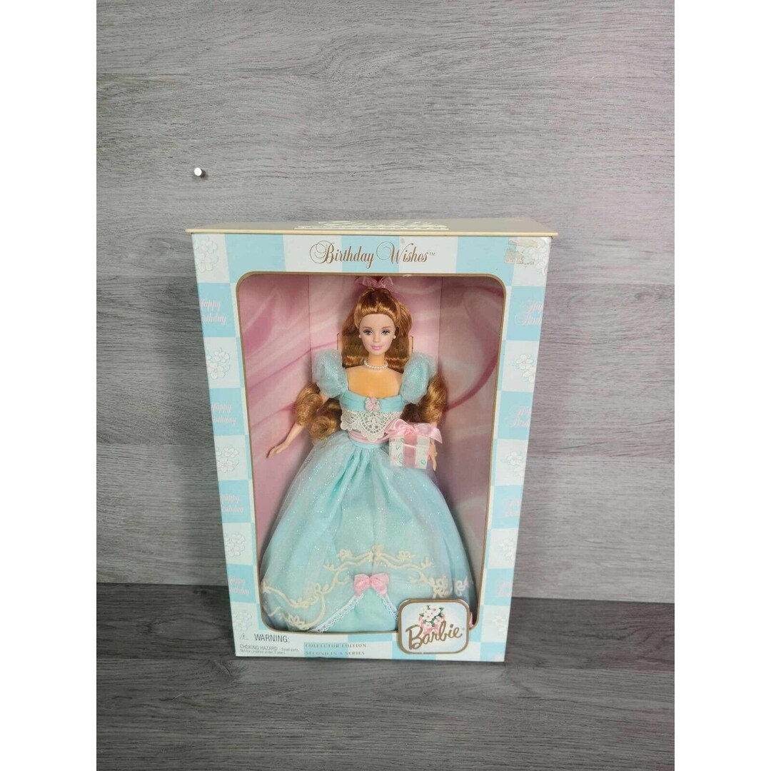 Vtg Mattel 1999 Barbie Collector Edition 24667 Birthday Wishes Doll ...