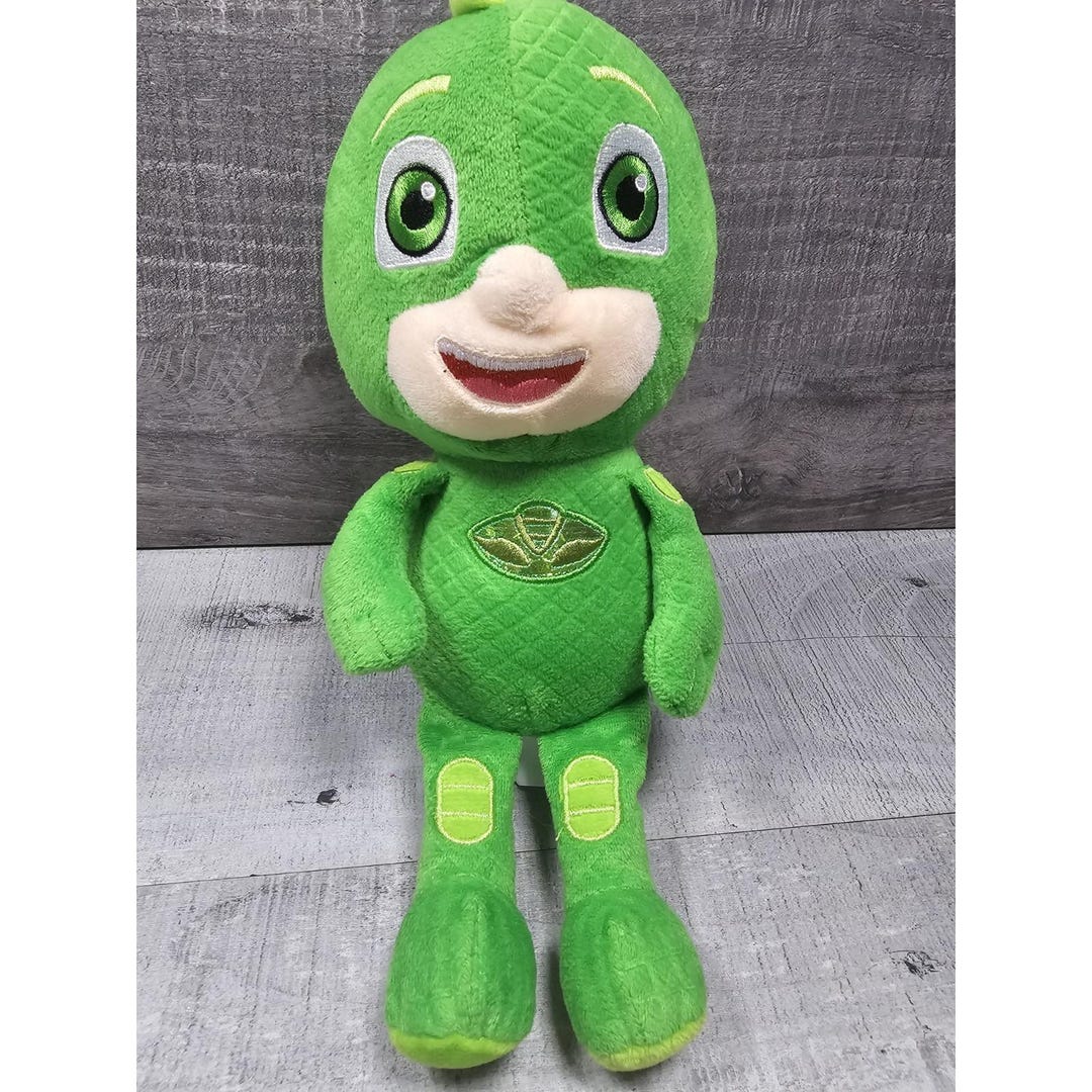 PJ Masks Fiesta Greg Gekko Green Plush Stuffed Toy 12" Medium Stuffed ...