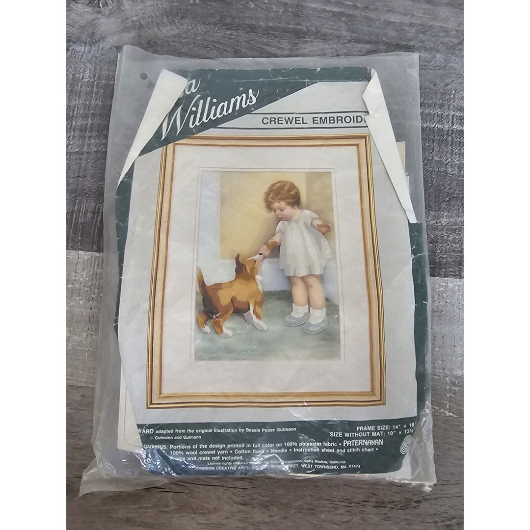 Elsa Williams Wool Crewel Embroidery Kit the Reward Bessie Pease ...