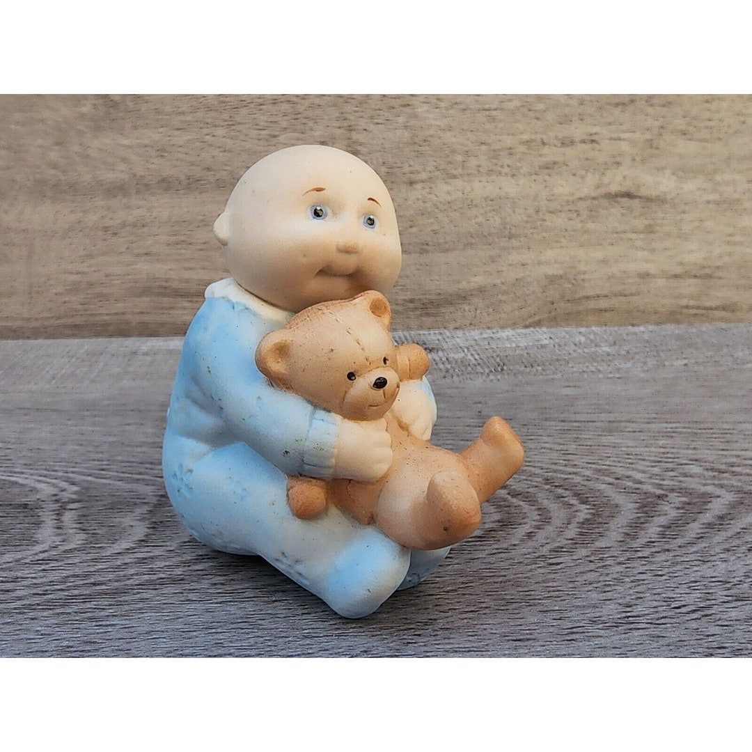 Vintage 1984 Cabbage Patch Kids Baby Porcelain Figurine CPK Xavier ...