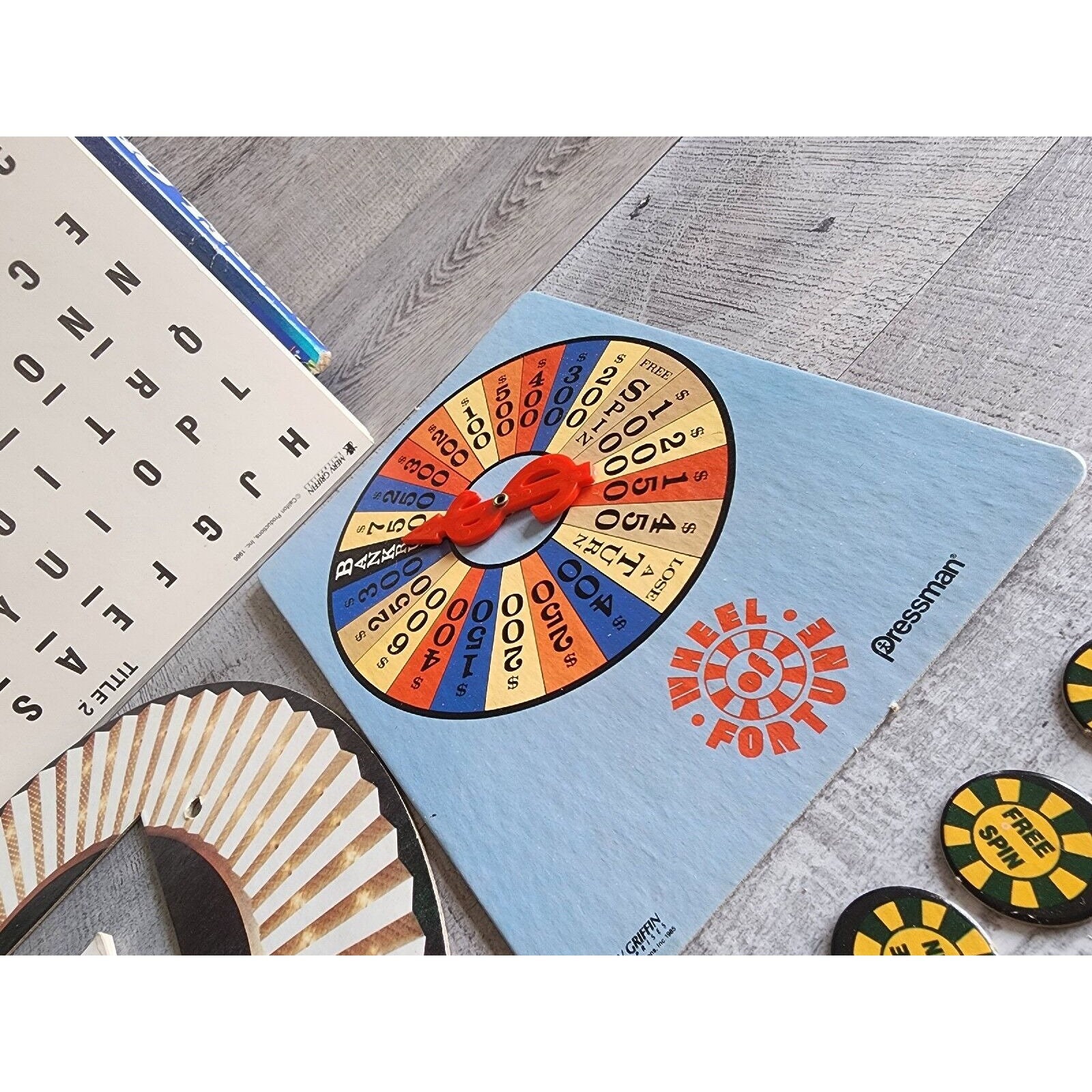 Vintage Wheel of Fortune Board Game Pressman 1985 Merv Griffin ...