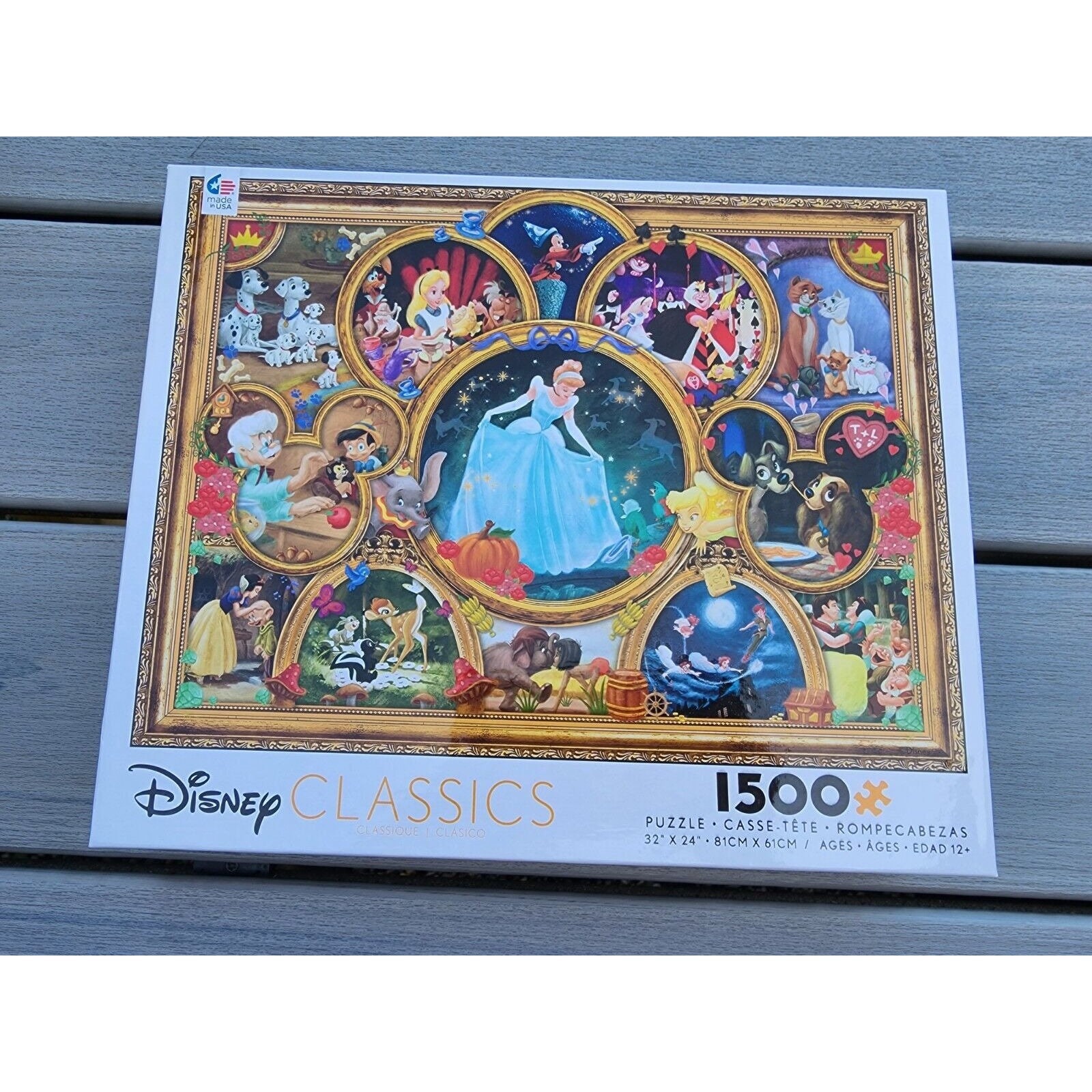 Disney Classics Collage 1500 Piece Jigsaw Puzzle Ceaco 3402-3 ...