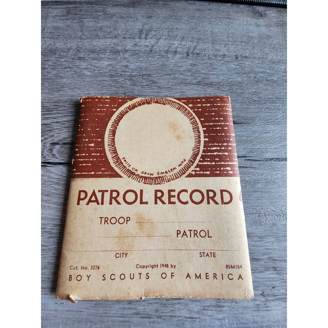 Vintage Boy Scouts of America Patrol Record Book 1950s Unused BSA #4 - Etsy