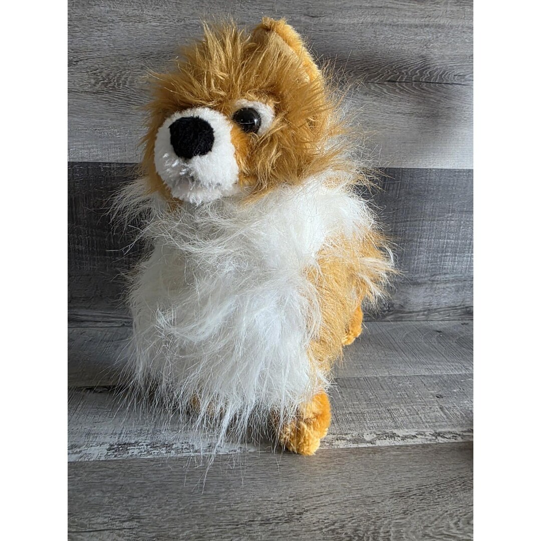 Melissa and Doug Pomeranian Plush Stuffed Realistic Dog Puppy 14" B239 ...
