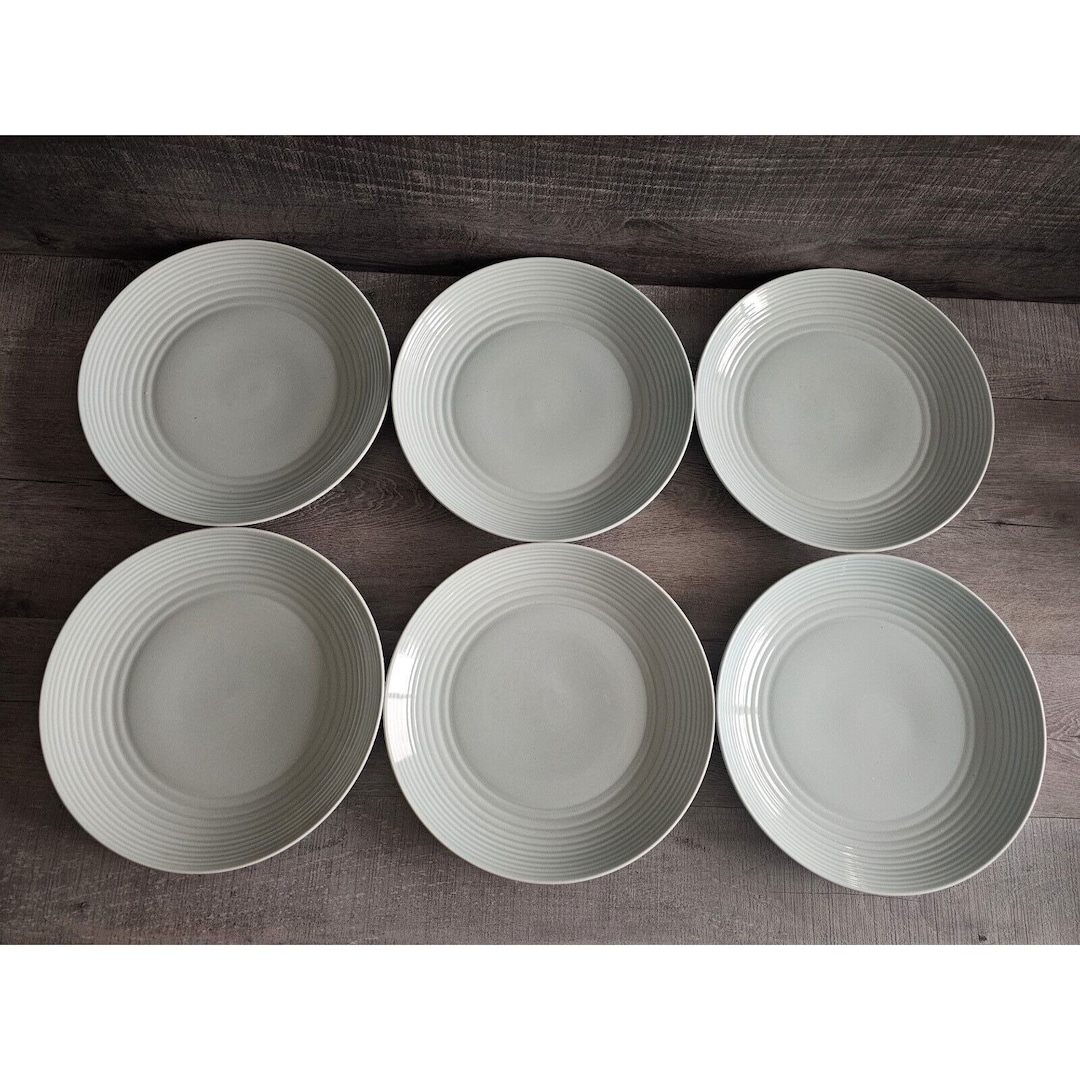Royal Doulton Gordon Ramsay Maze Set of 6 Light Blue Dinner Plates 11 ...