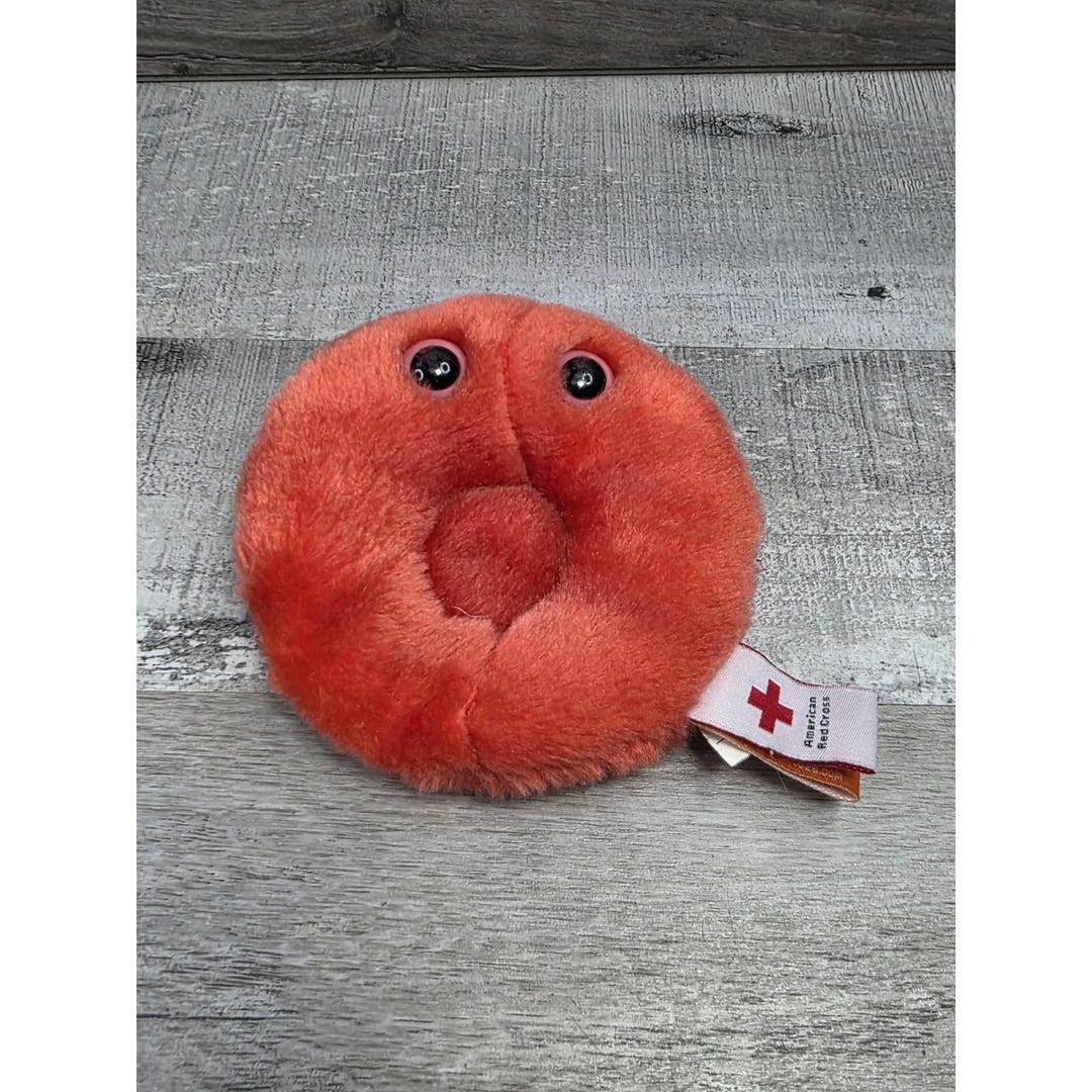 Giant Microbes Red Blood Cell Plush 5" by Drew Oliver Science ...