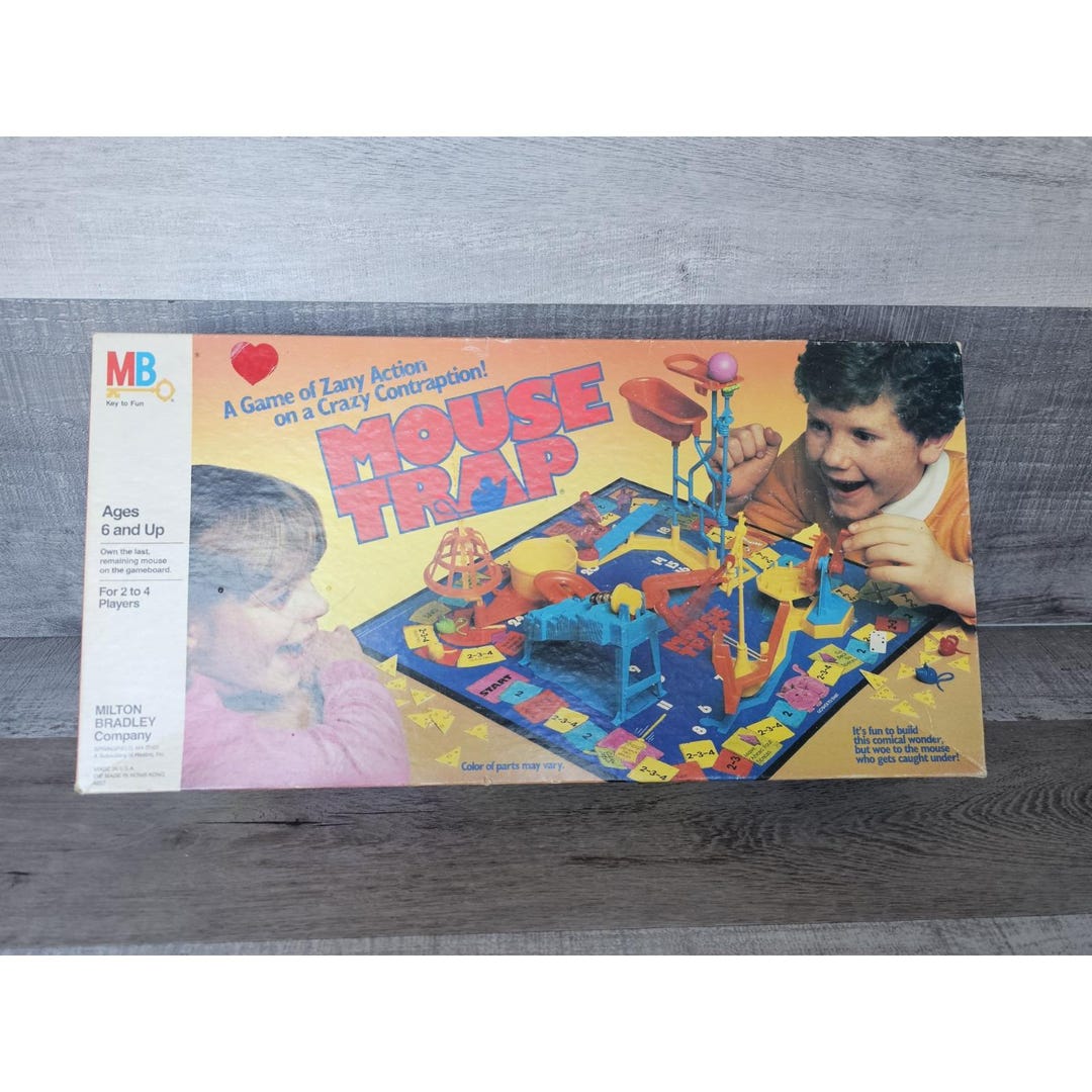 Mouse Trap Board Game Vintage Milton Bradley 1986 - Etsy