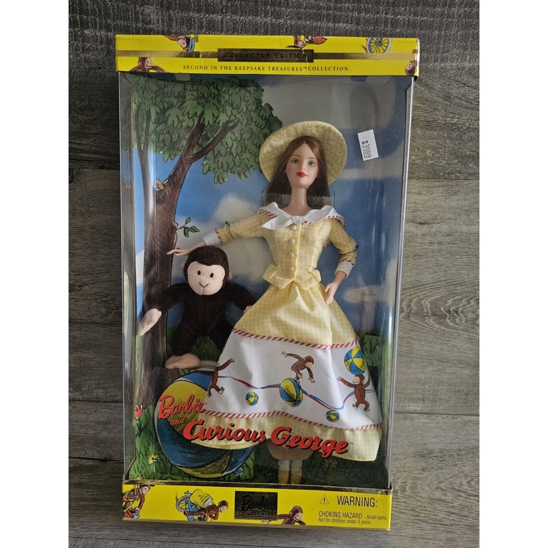 Vintage Barbie and Curious George 2000 2nd Keepsake Treasures ...