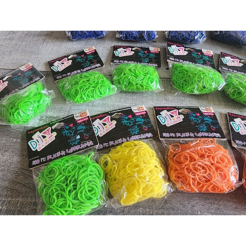 16 Pack DIY Expressions Loop Rubberbands Bracelet LOT 4800 Rubber Bands ...