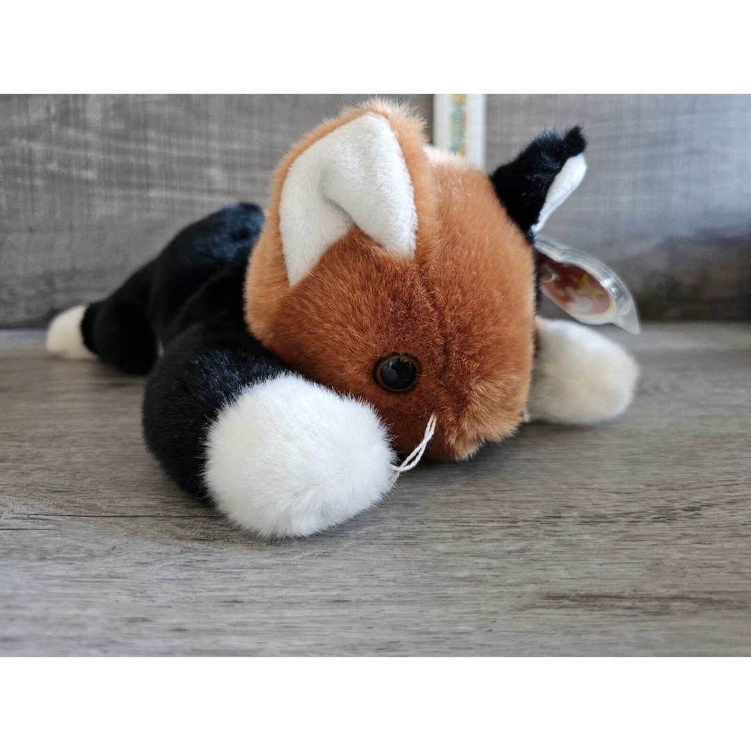 Vintage Ty Beanie Baby 1998 Chip the Cat Calico Stuffed Animal - Etsy