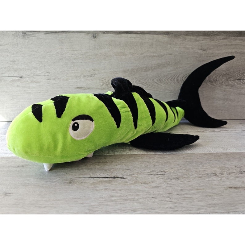 Sureshot Redemption Green Barracuda Fish Plush Floppy Stuffed Animal 22 ...