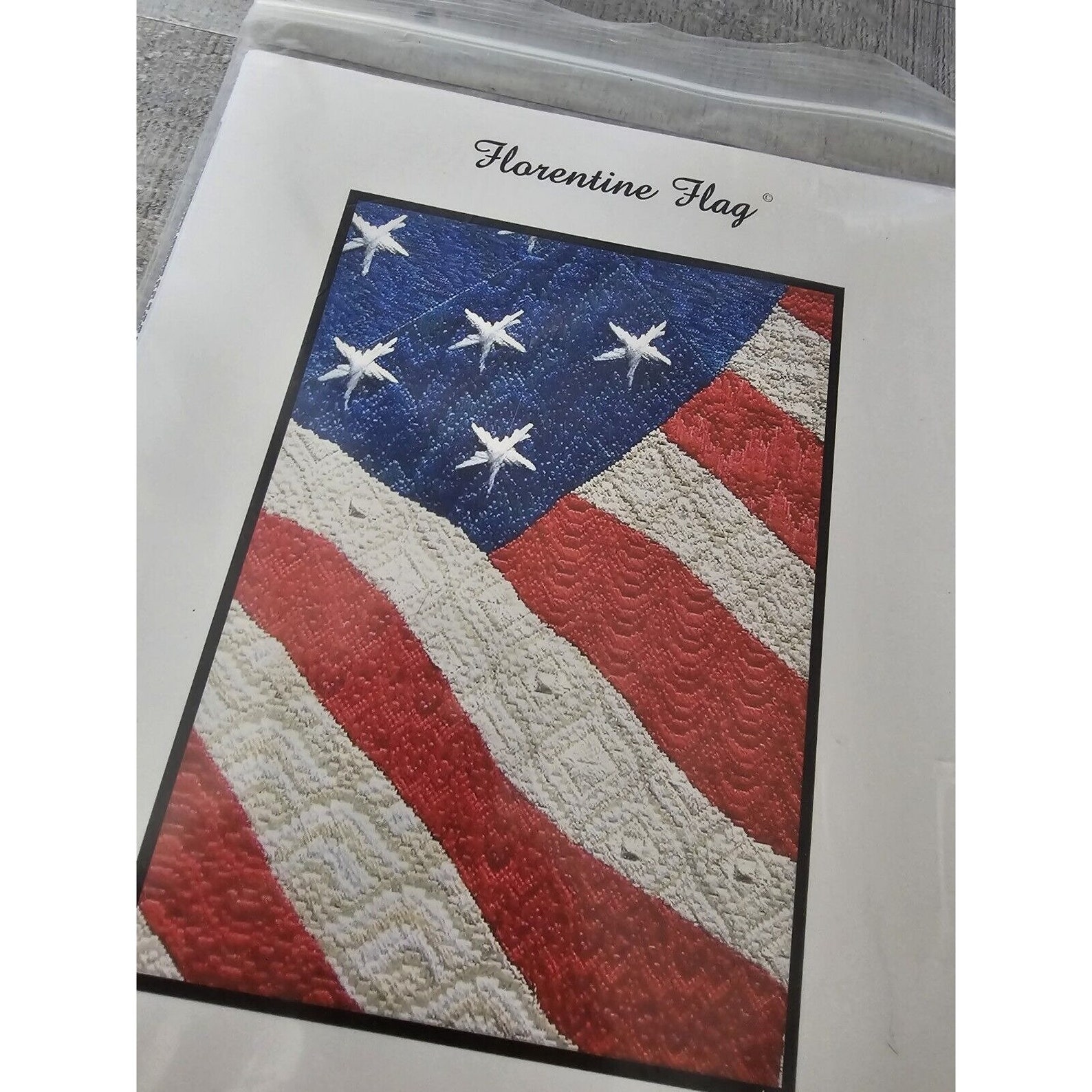 Florentine Flag Pattern Cross Stitch Pattern American Flag Chart ...