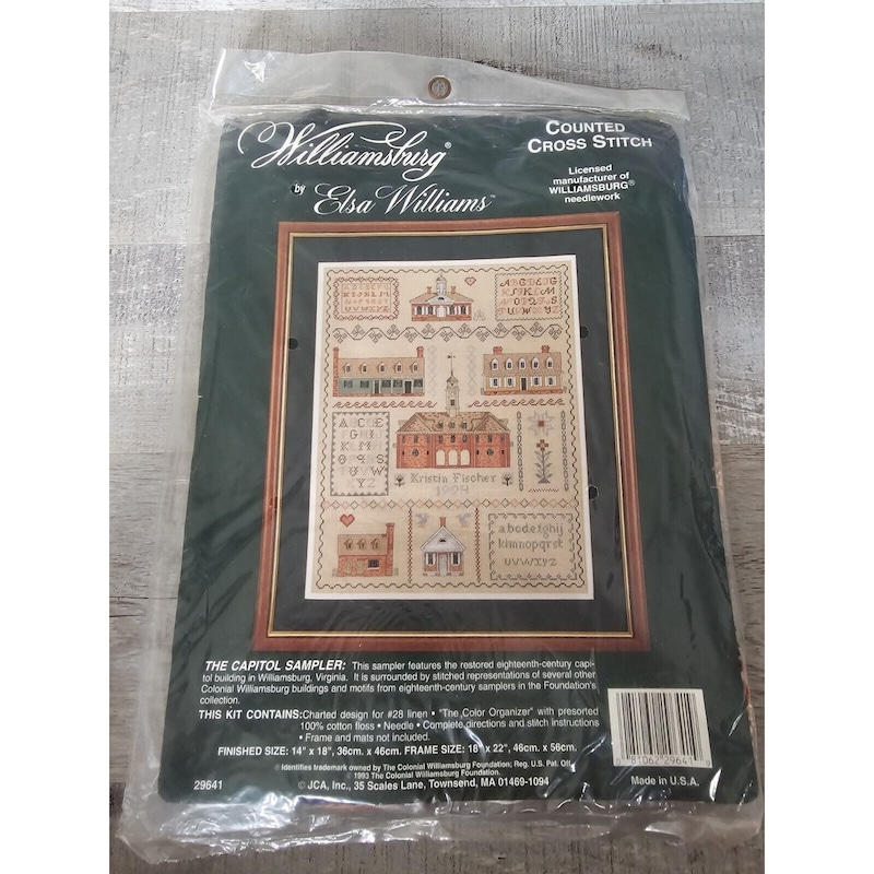 Williamsburg Sampler - Etsy