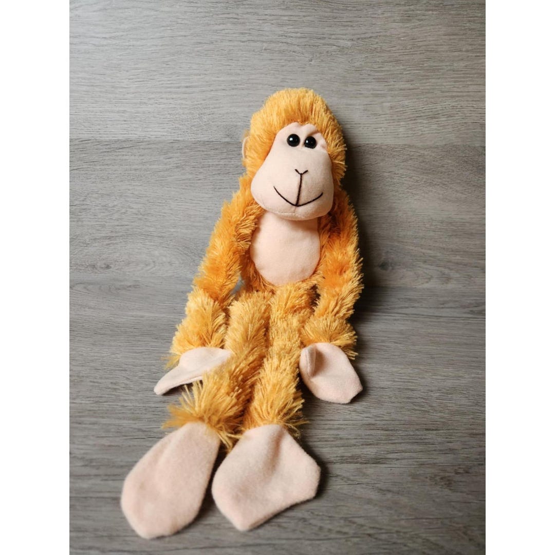 Goffa Int. Hanging Brown Monkey Long Limbs Long Hair Plush Stuffed ...