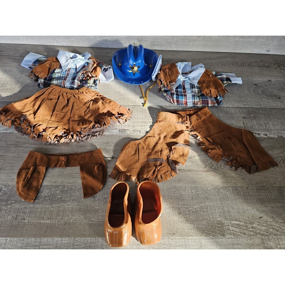 1984 Coleco Cabbage Patch Kids Western Collection Outfit Cowboy Cowgirl ...