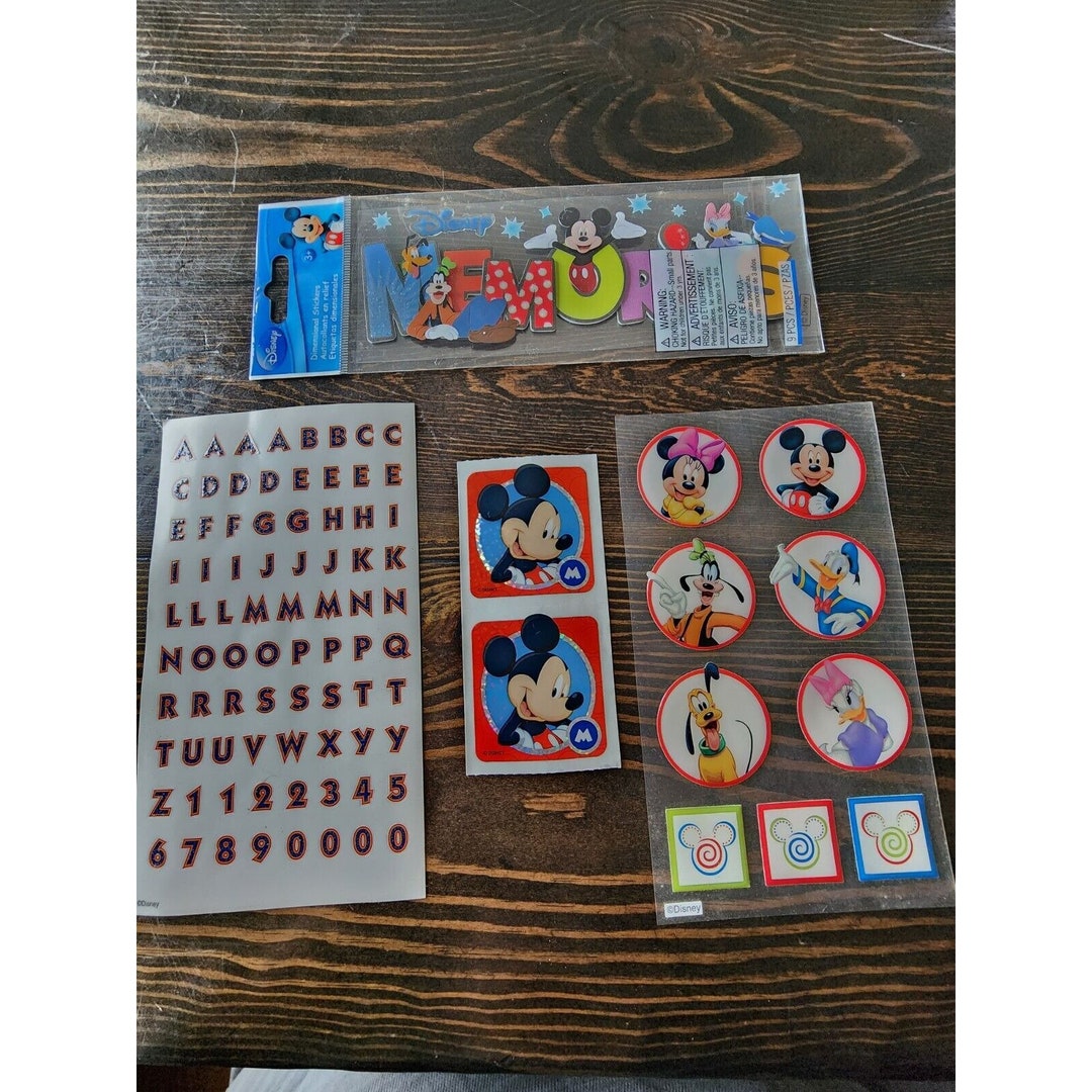 LOT Disney 3D Stickers Mickey Donald Duck Goofy Pluto Lot of 4 NEW ...