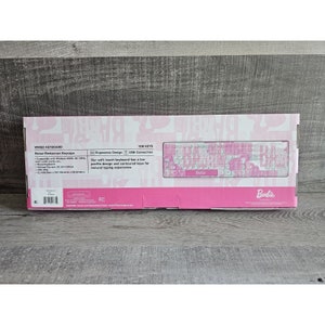 NEW Barbie Doll Wired Computer Keyboard W/usb Connection and Ergonomic ...