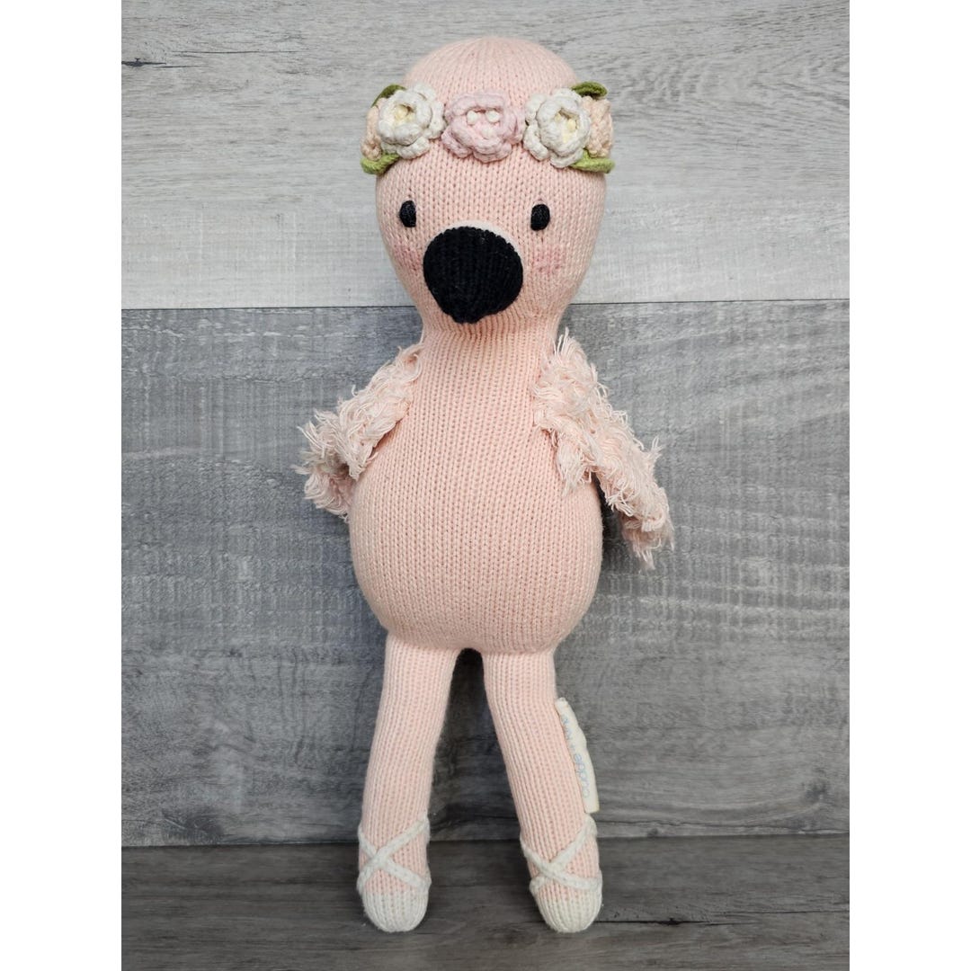 Cuddle + Kind Penelope the Flamingo Plush Handknit Doll Peru Pink ...