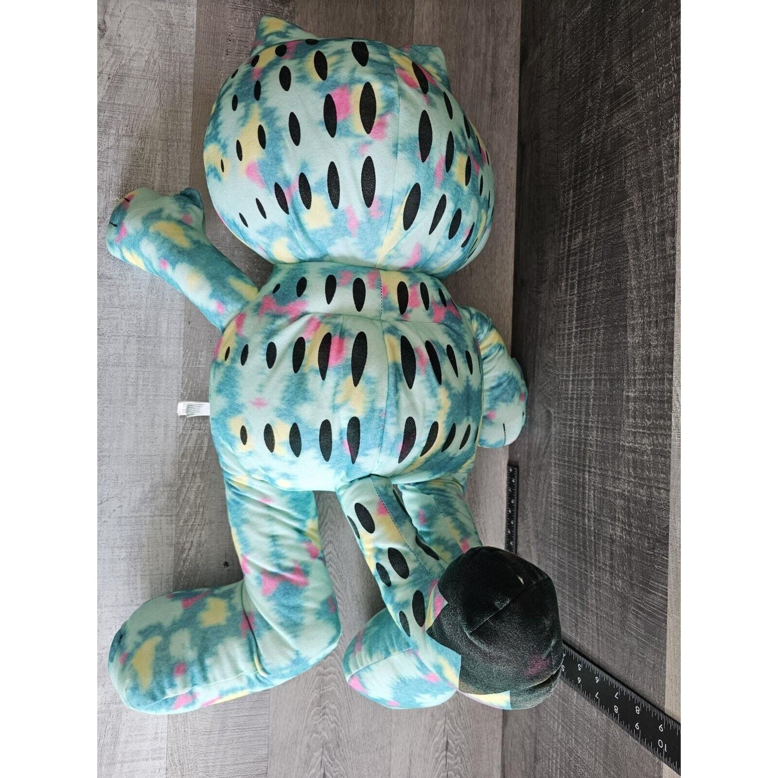 Huge GARFIELD 25 Color Blend Plush Tye Dye 40th Anniversary Stuffed ...