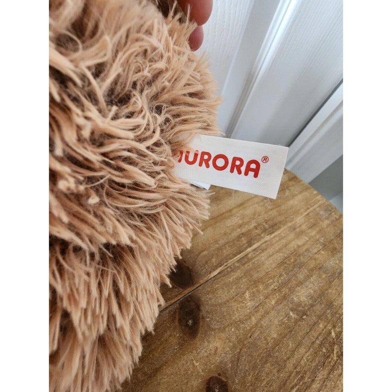 Aurora Teddy Bear Bonny Tan Plush Stuffed Animal Toy Brown 12” Scruffy ...